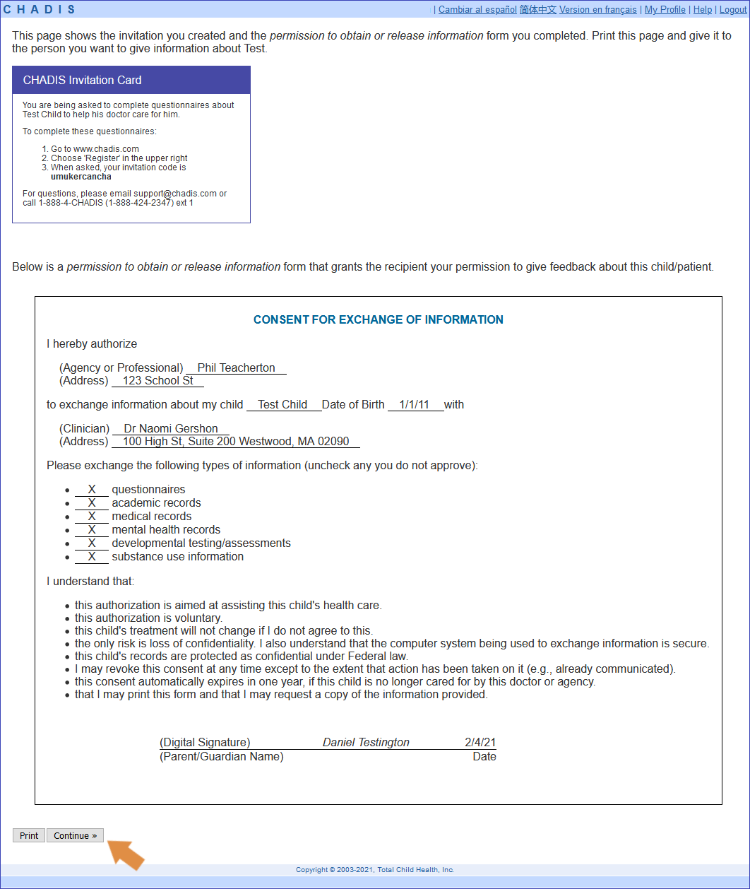 Using CHADIS – Developmental Pediatrics of Greater Boston